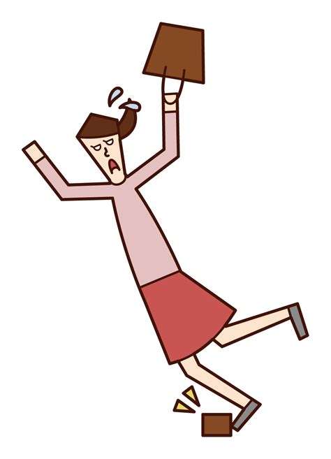 걸림돌 그림 여성 무료 일러스트 소재집 Kukukeke