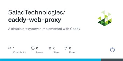 Github Saladtechnologies Caddy Web Proxy A Simple Proxy Server Implemented With Caddy