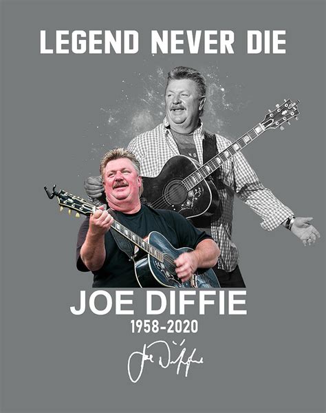 L E G E N D Never Die Joe Diffie 1958 2020 Signature Hoodie Swea S Love