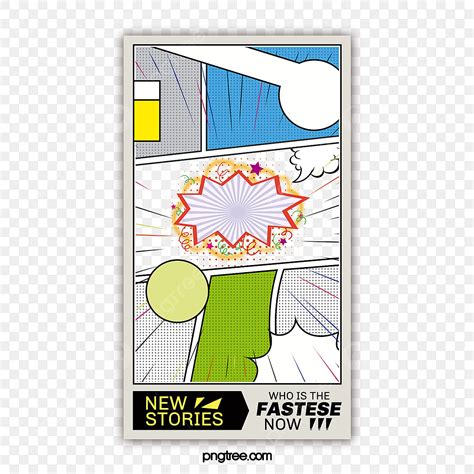 크리 에이 티브 팝 스타일 추상 미술 테두리 일러스트 인스타그램 아이디어 보프바람 추상 Png 일러스트 및 Psd 이미지 무료 다운로드 Pngtree