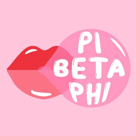 Pi Beta Phi Bubble Gum Sorority Graphic Sorority Tshirt Designs Pi Beta Phi Crafts Sorority