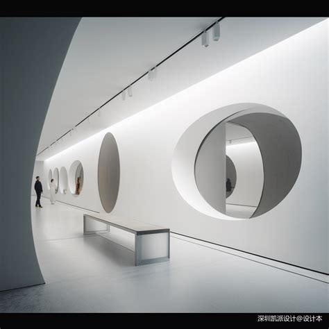 极简展厅设计案例｜不至于白16819824484857318 设计本装修效果图