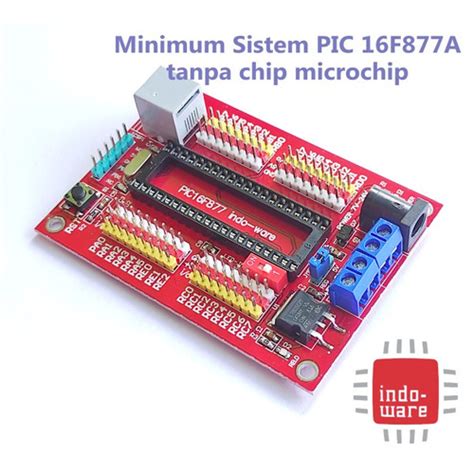 Jual Minimum Sistem PIC 16F877 A PIC16F877A Tanpa Chip Microchip System Minimum Kota Semarang