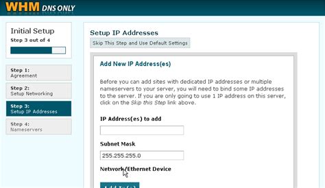 How To Complete Initial Setup On A Dns Only Install Of Whm Kualo Limited