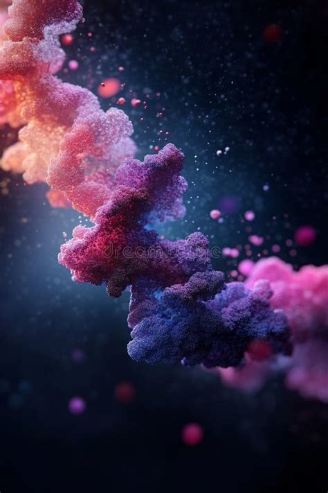 Artistic Interpretation Of Colorful Abstract Shapes Resembling Molecular Structures Showcasing