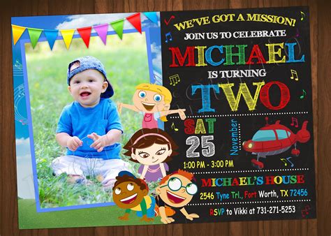 Little Einsteins Invitation Little Einsteins Birthday Invitation Little