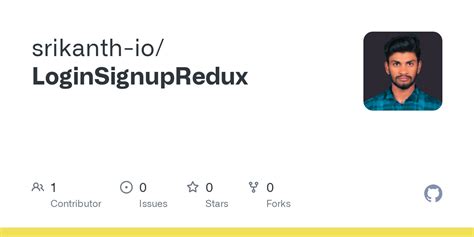 GitHub Srikanth Io LoginSignupRedux