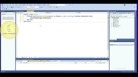 Vbnet Savefiledialog Show Saved File Path Codelearning Youtube