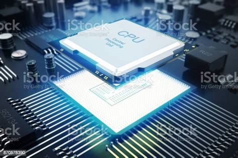 3d 렌더링 회로 보드입니다 기술 배경입니다 중앙 컴퓨터 프로세서 Cpu 개념입니다 마더보드 디지털 칩 했다입니다 기술 과학 Eda 배경입니다 통합 통신 프로세서 Cpu