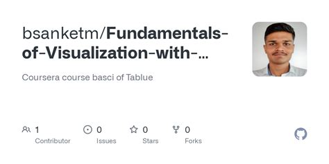 GitHub Bsanketm Fundamentals Of Visualization With Tableau Coursera Course Basci Of Tablue