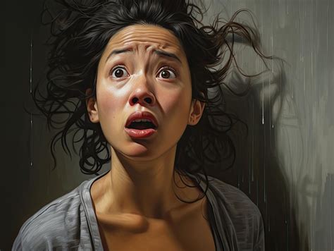 Premium Ai Image A Woman With Her Mouth Open