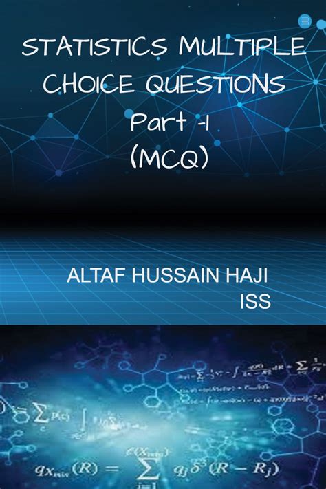 Statistics Multiple Choice Questionsmcq Part 1 Basic Statistics And