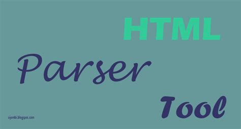 Cara Membuat Parse Tool Html Blogger
