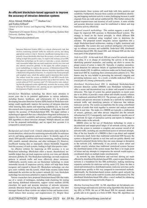 Pdf An Efficient Blockchain Based Approach To Improve The Accuracy Of