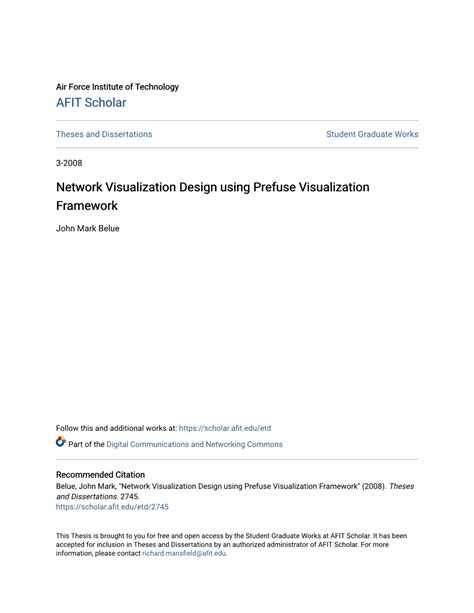Network Visualization Design Using Prefuse Visualization Framework Docslib