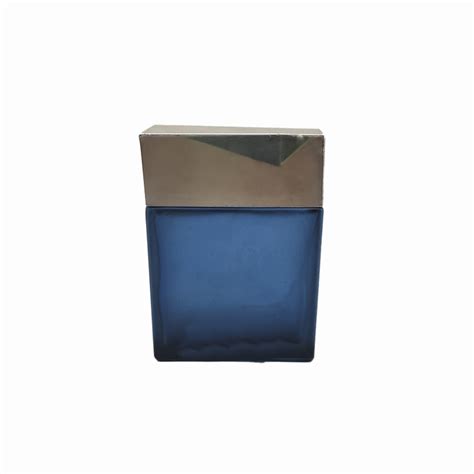 Irregular Cube Perfume Bottle Blue Glass Bottle High Quality Perfume
