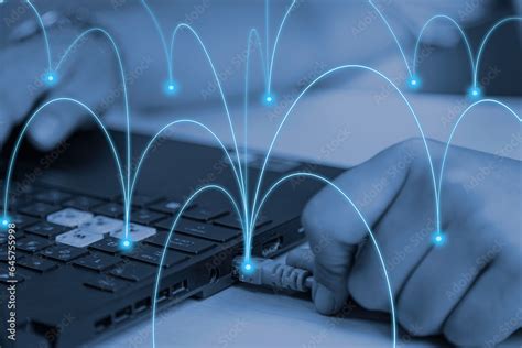 Digital Technology Internet Network Connection Technology Background The Concept Of