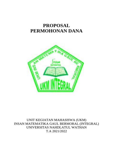 Proposal Ukm Integral Pemilu Pdf