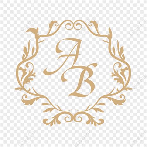 황금 고전 유럽 결혼식 신혼 브랜드 자연 일러스트 잎 테두리강당 장식행복하다 Png 일러스트 무료 다운로드 Lovepik