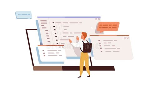 Programmer Coder Web Developer Or Software Engineer Sitting At Desk And Working On Computer Or