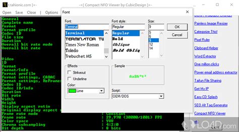 Compact NFO Viewer Screenshots