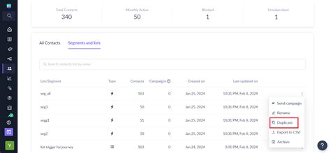 How To Create A Duplicate Segment