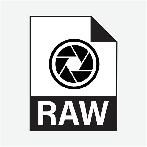 Raw Image File Formats Icon Vector 20126556 Vector Art At Vecteezy