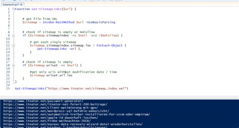 Powershell Sitemapxml Auslesen Und Urls Ermitteln