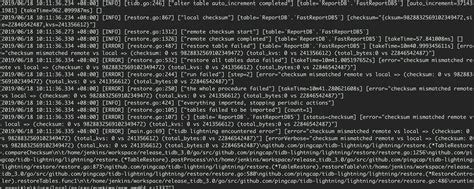 use tidb lightning problem · issue 10796 · pingcap tidb · github