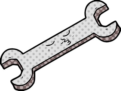 Cartoon Spanner Drawing PNG