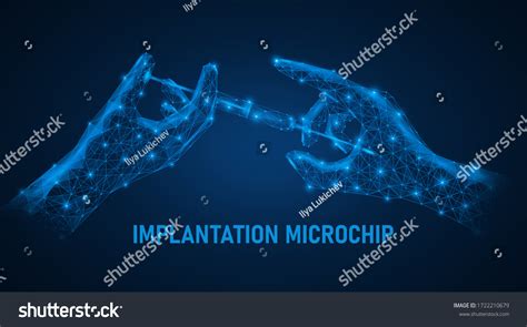 Implantation Microchip Persons Arm Implantation Identity Stock Vector Royalty Free 1722210679
