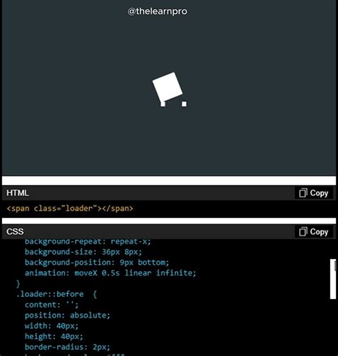 html css loader animation interactive component ui design