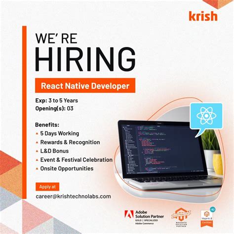 Minaxi B On Linkedin Hiring Reactnative React Career Developer