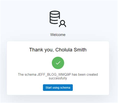 Ords And Sql Developer Web 2242 Self Service Schemas
