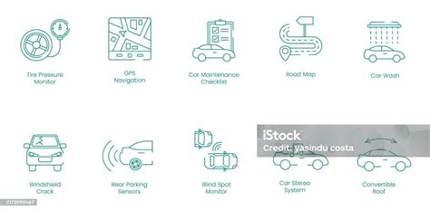 타이어 공기압 모니터 Gps 네비게이션 자동차 유지 보수 체크리스트 로드맵 세차 앞 유리 균열 후방 주차 센서 사각 지대 모니터