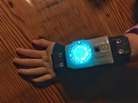 Arduino Powered Fastled Running Neopixel Blinking Crystal Encrusted Glitter Bracelet Rarduino