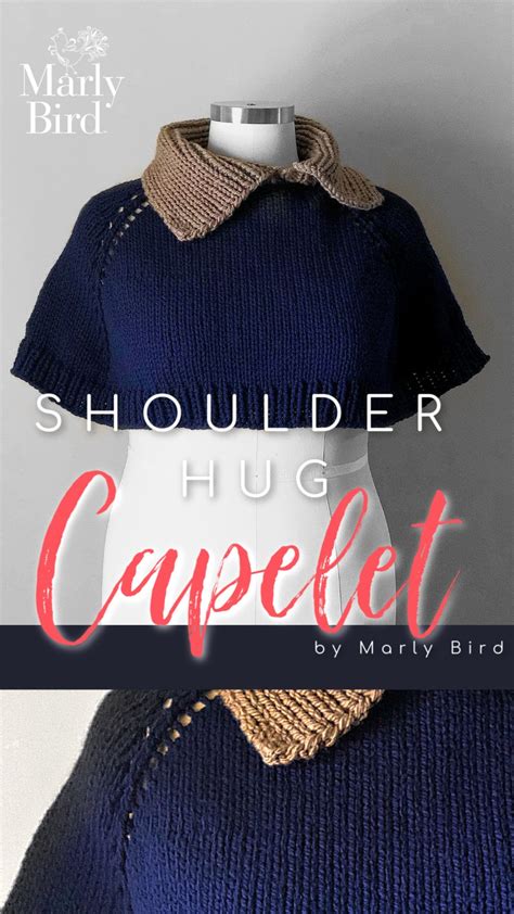Chunky Knit Shoulder Hug Capelet In A Weekend Free Pattern Marly Bird