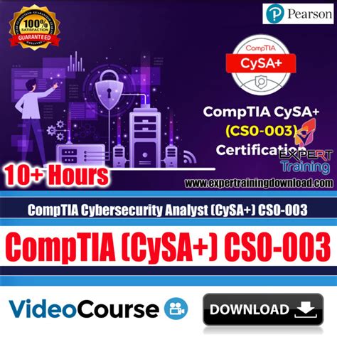 Comptia Cybersecurity Analyst Cysa Cs0 003 Expert Training