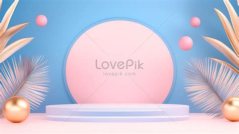 핑크 블루 기하학적 배경