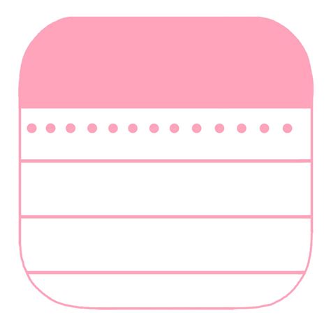 Pink Notes App Icon Pink App