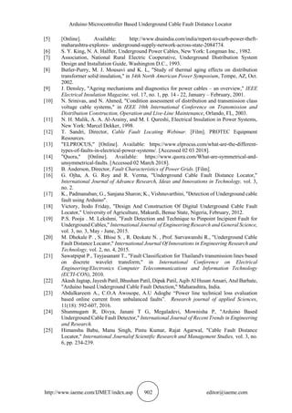ARDUINO MICROCONTROLLER BASED UNDERGROUND CABLE FAULT DISTANCE LOCATOR PDF Consumer