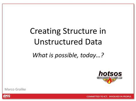 Pdf Creating Structure In Unstructured Data Dokumen Tips