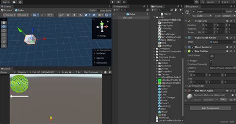 unity 导航路线生成，小地图同步映射 经过以后地图与小地图删除点位（点击小地图控制导航以及点击场景导航都会有路径点和路径点图标） 小地图