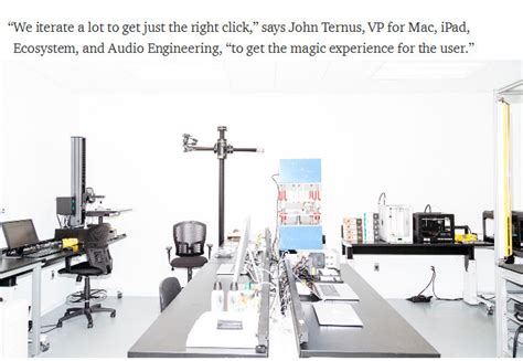 go behind the scenes at apple s top secret input lab others