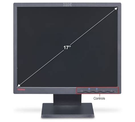 17 Inch Ibm Lenovo Thinkvision L171 17 Lcd Tft Monitor