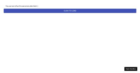 React Fetching Library Examples Codesandbox