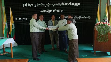 မက်မန်းမြို့၌ နိုင်ငံ့စီးပွားမြှင့်တင်ရေး ရန်ပုံငွေမှ ပထမအသုတ် ကျပ်သိန်း ၅၀၀၀ အား စိုက်ပျိုးရေးန