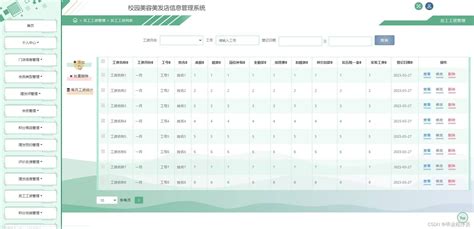 基于ssm的校园美容美发店信息管理系统校园理发店数据图 Csdn博客