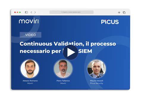 Continuous Validation Il Processo Necessario Per Il Tuo Siem Moviri