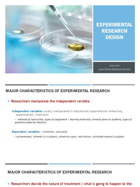 Experimental Research Design Pdf Experiment Statistics